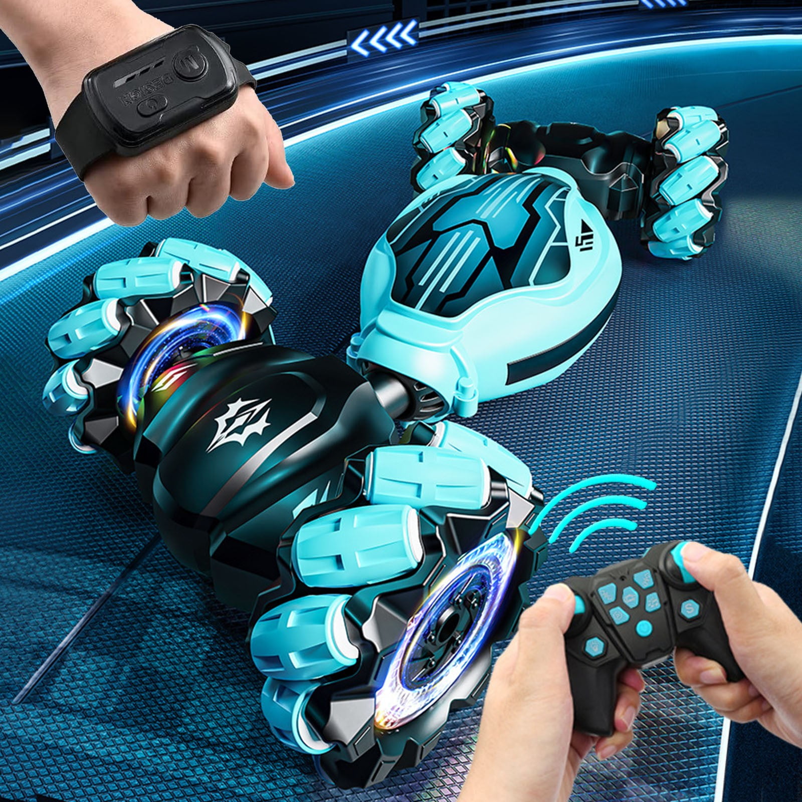 Chmadoxn RC Cars Double-sided 360° Rotating 4WD Remote Control Car with ...