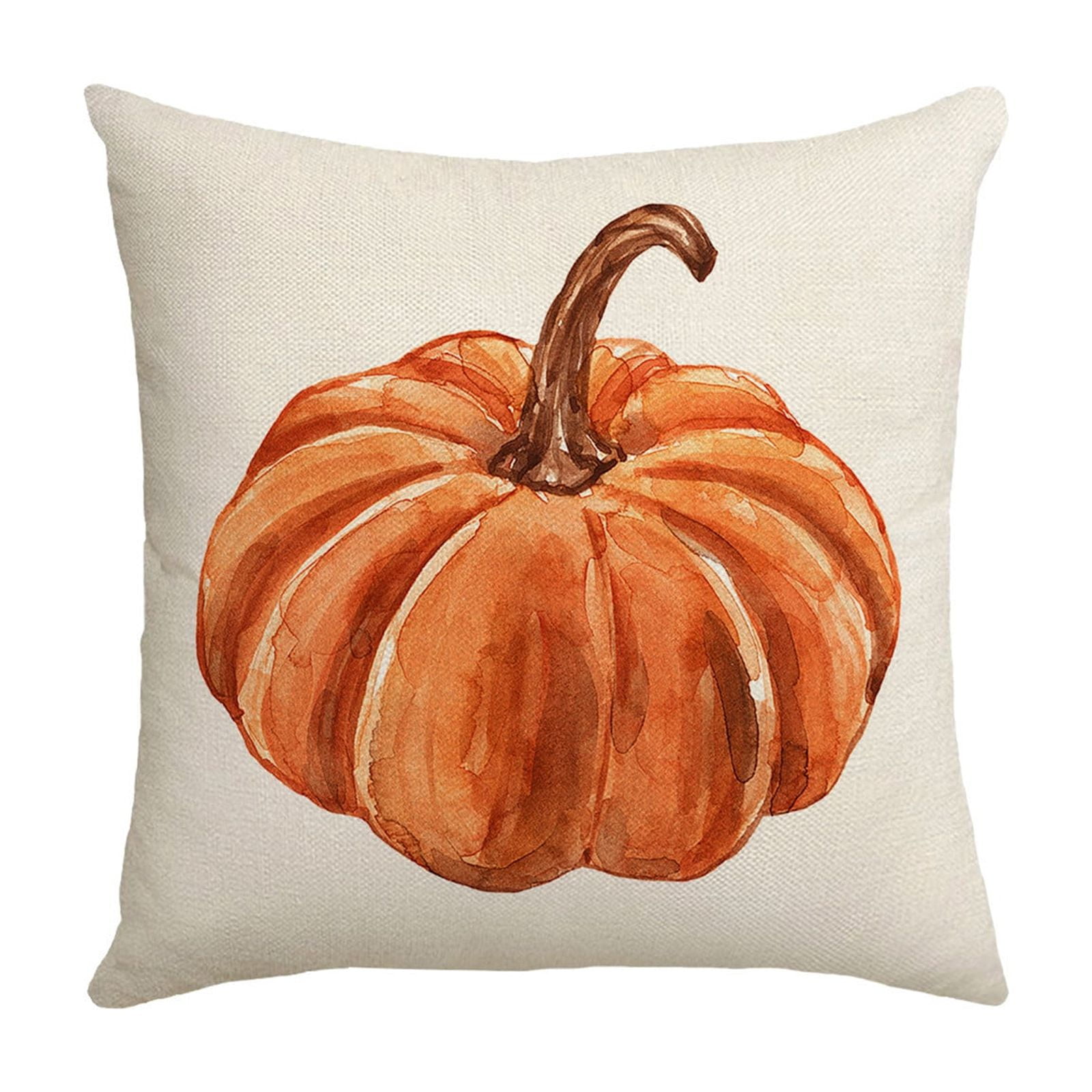 Chmadoxn Halloween Pillow Cover, 17.7x17.7 Inch Pumpkin Maple Leaf ...