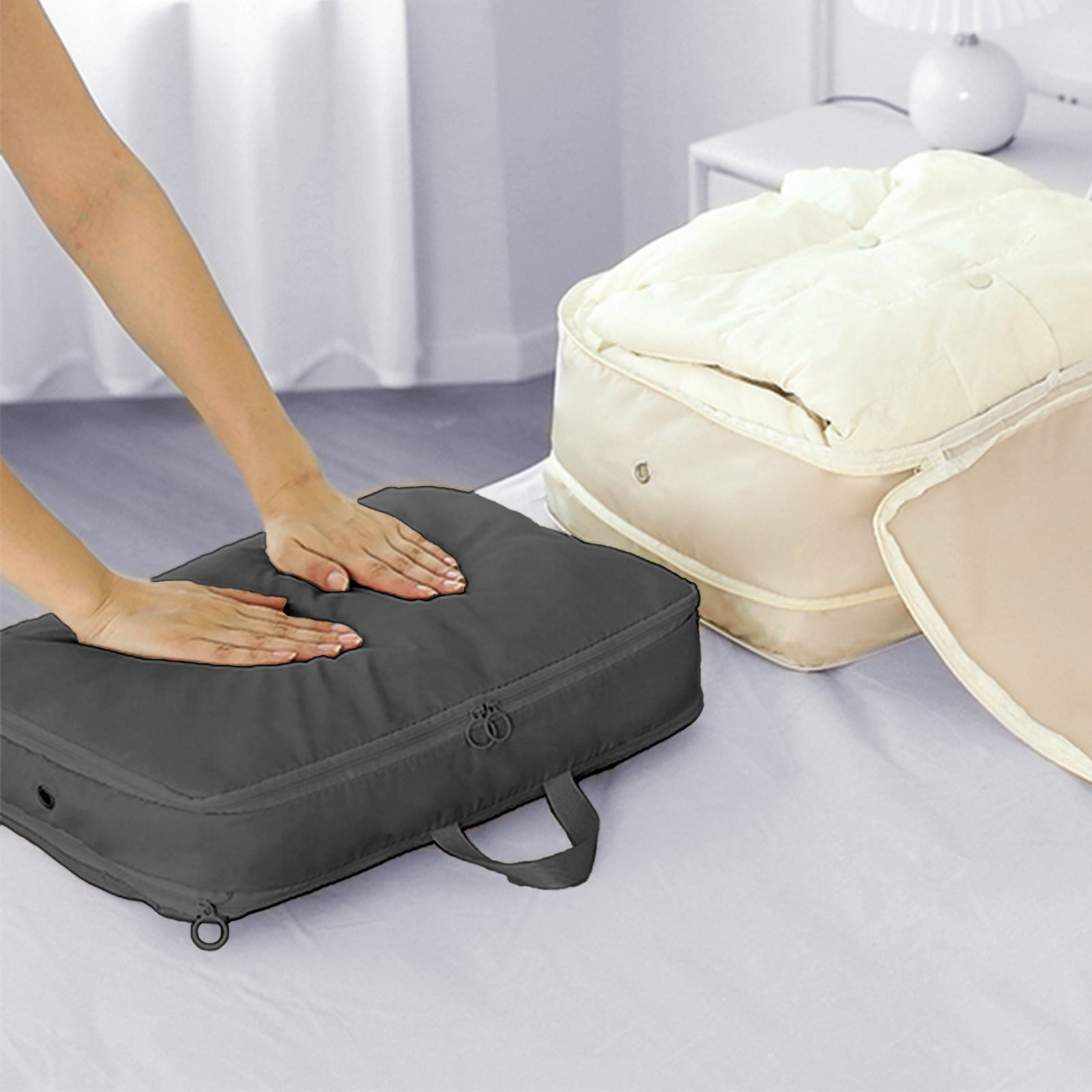 Chmadoxn Ultra Space Saving Self Compression Organizer Bags, Comforter ...