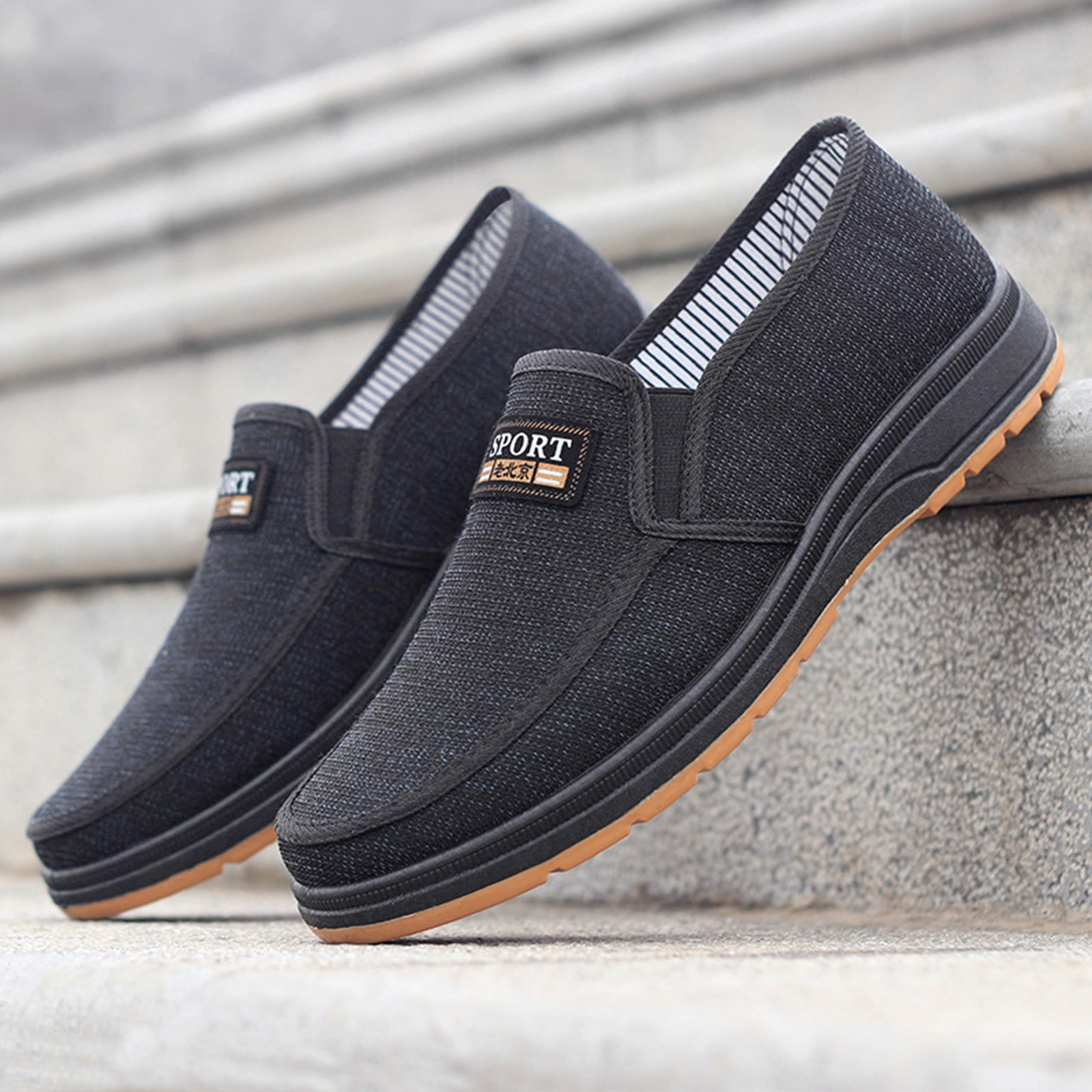 Chnzic All Season Men Casual Shoes Flat Non Slip Lightweight Cloth ...