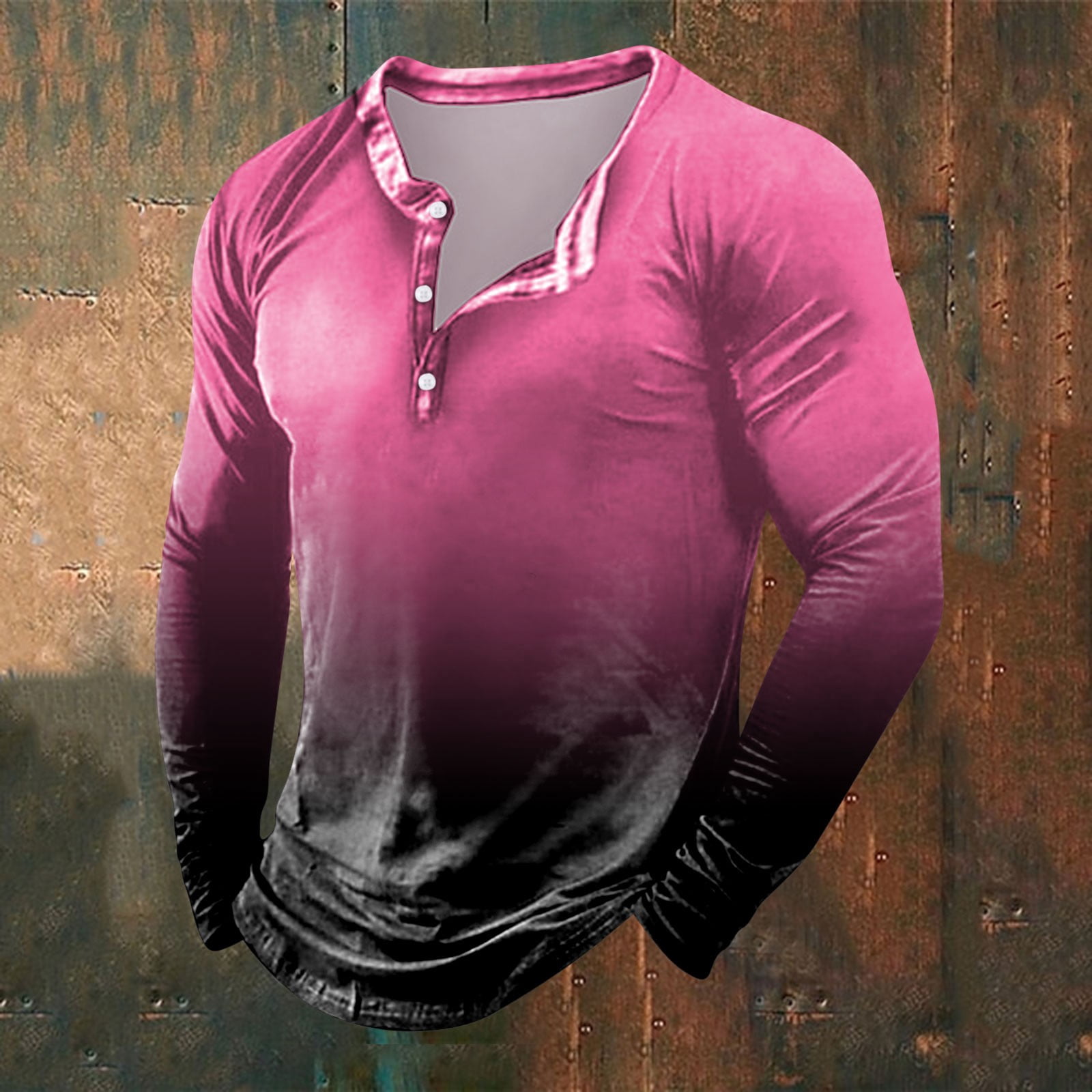 Chnzic Mens Digital 3D Printed Hoodie Sports Trend Open Front Button ...