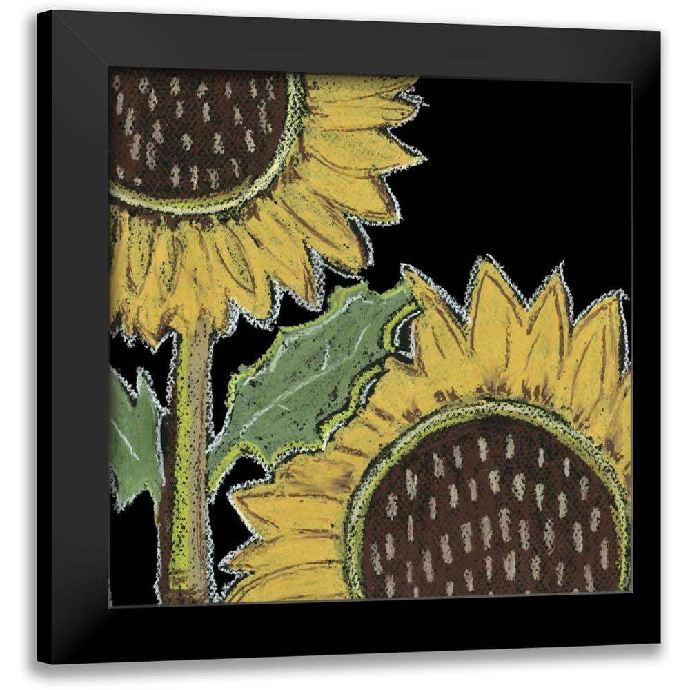 Choate, Lisa 15x15 Black Modern Framed Museum Art Print Titled - Flower ...