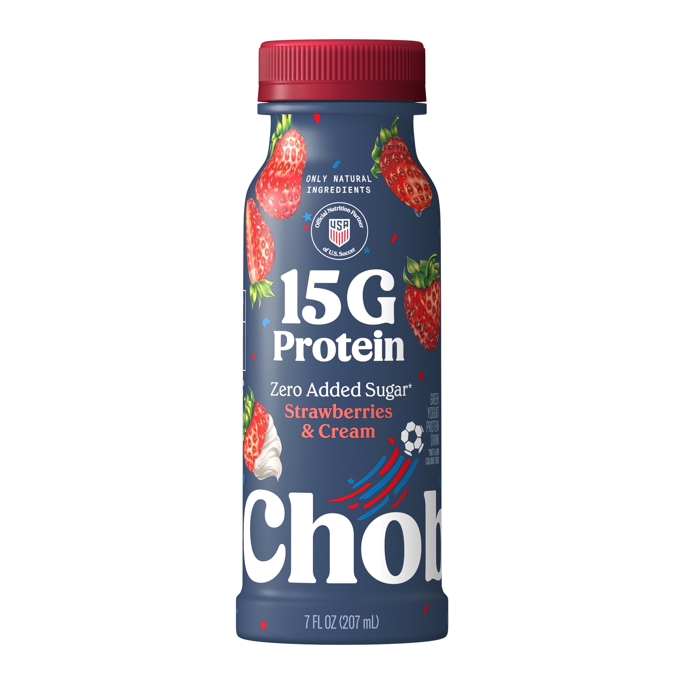 Chobani 15G Protein Low-fat Greek Yogurt Drink Strawberries & Cream 7 ...