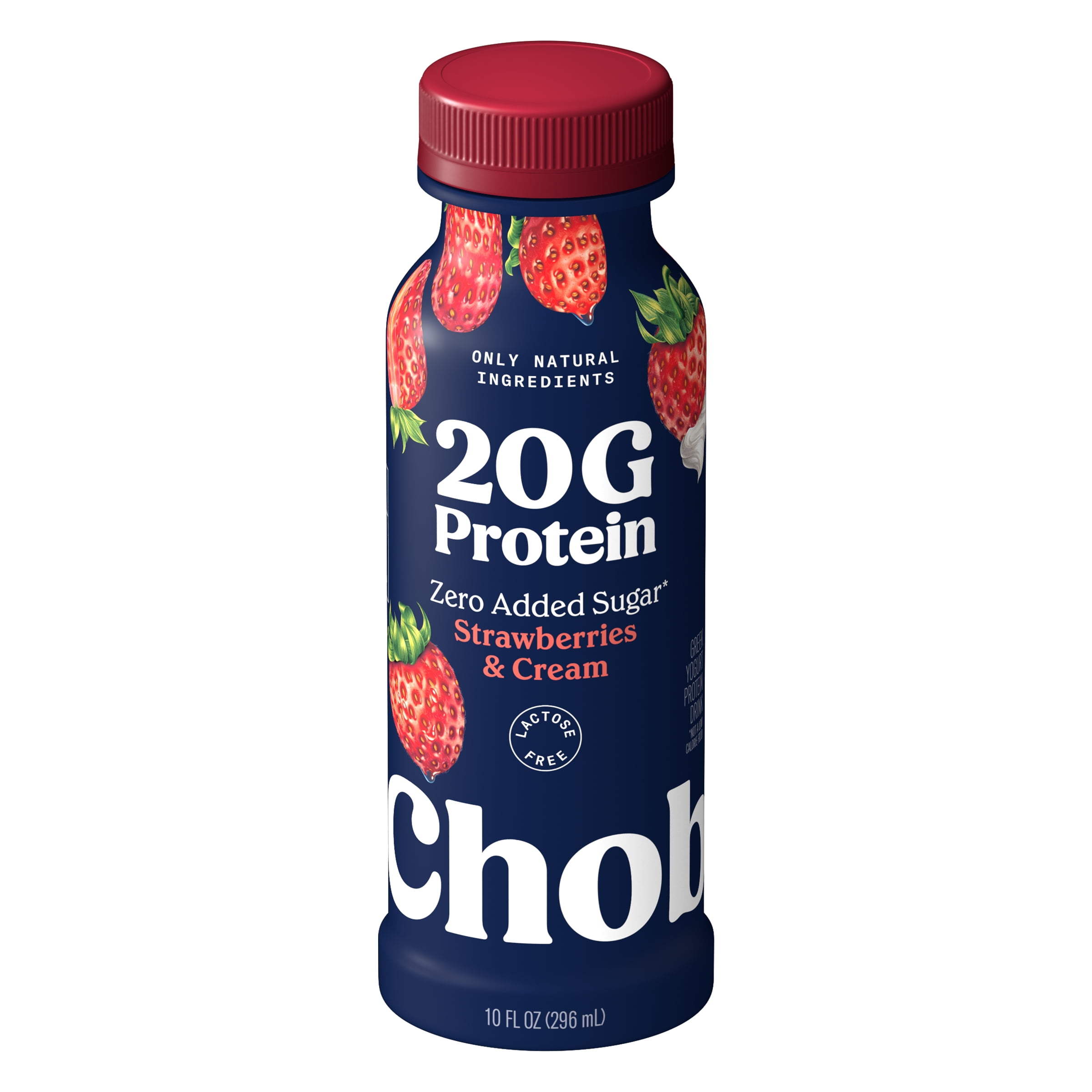 Chobani 20g Protein Lowfat Greek Yogurt Drink Strawberries & Cream 10 ...