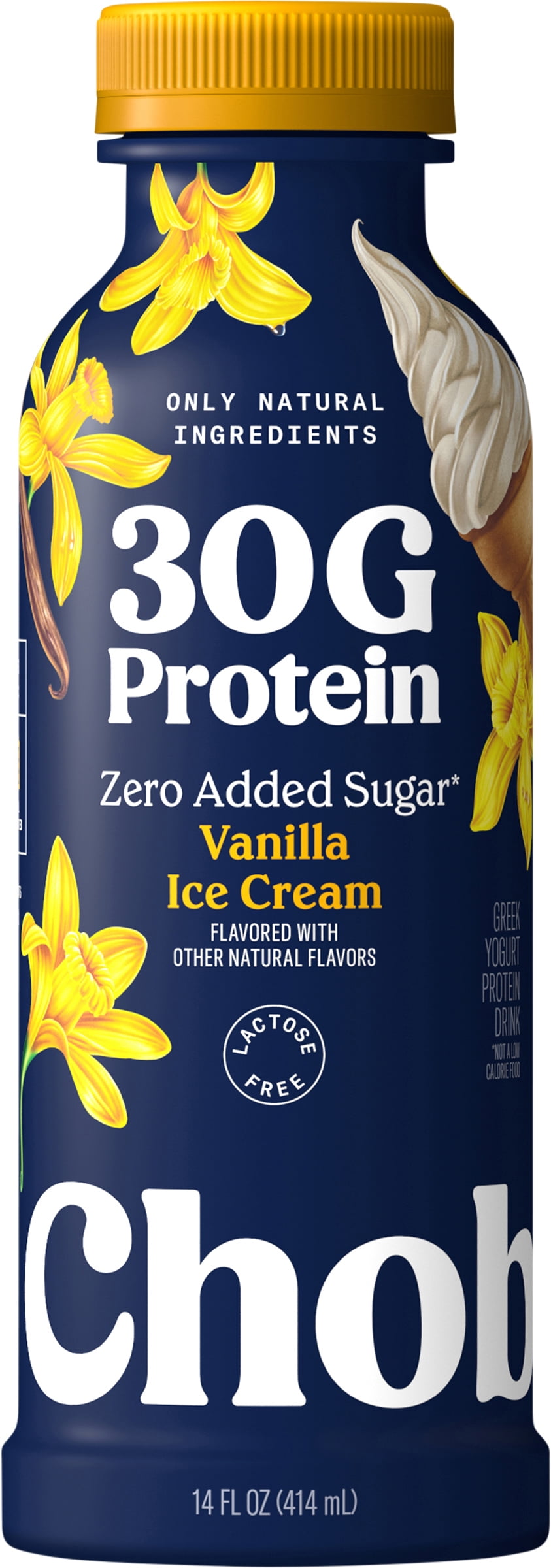 Chobani 30g Protein Low-Fat Greek Yogurt Drink Vanilla Ice Cream 14 fl ...