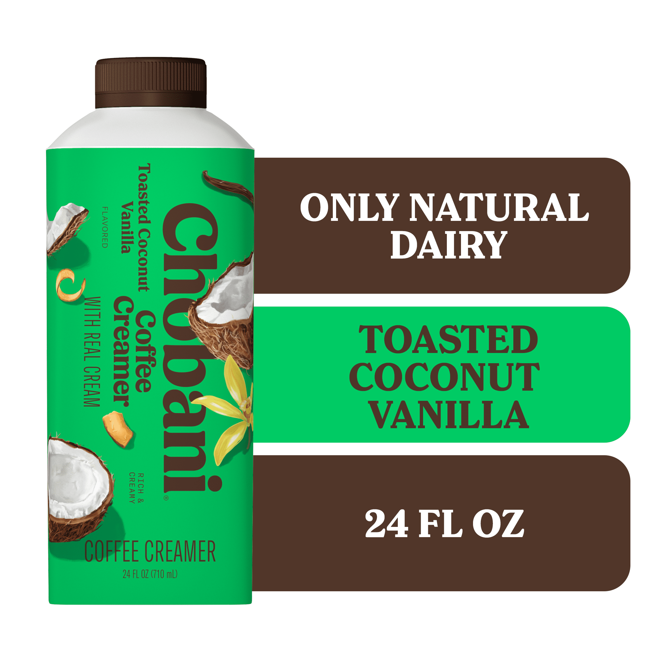 Chobani Dairy Coffee Creamer Toasted Coconut Vanilla 24 fl oz - Walmart.com
