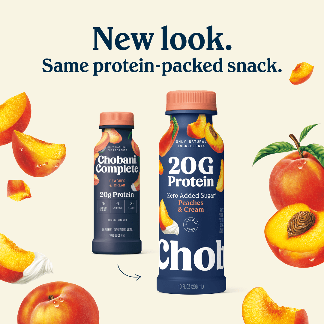 Chobani® 20g Protein Lowfat Greek Yogurt Drink Peaches and Cream 10 fl ...