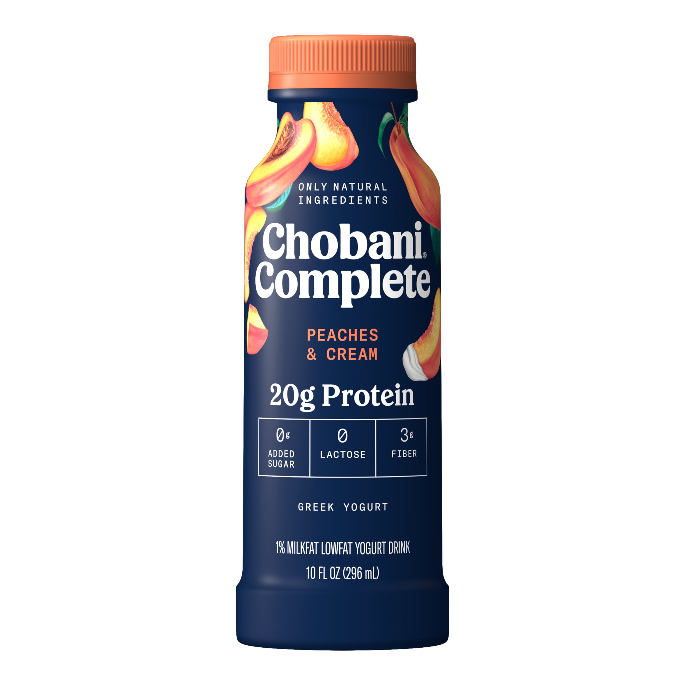 Chobani Complete Greek Yogurt Drink, Peaches & Cream 10 Oz Bottle ...