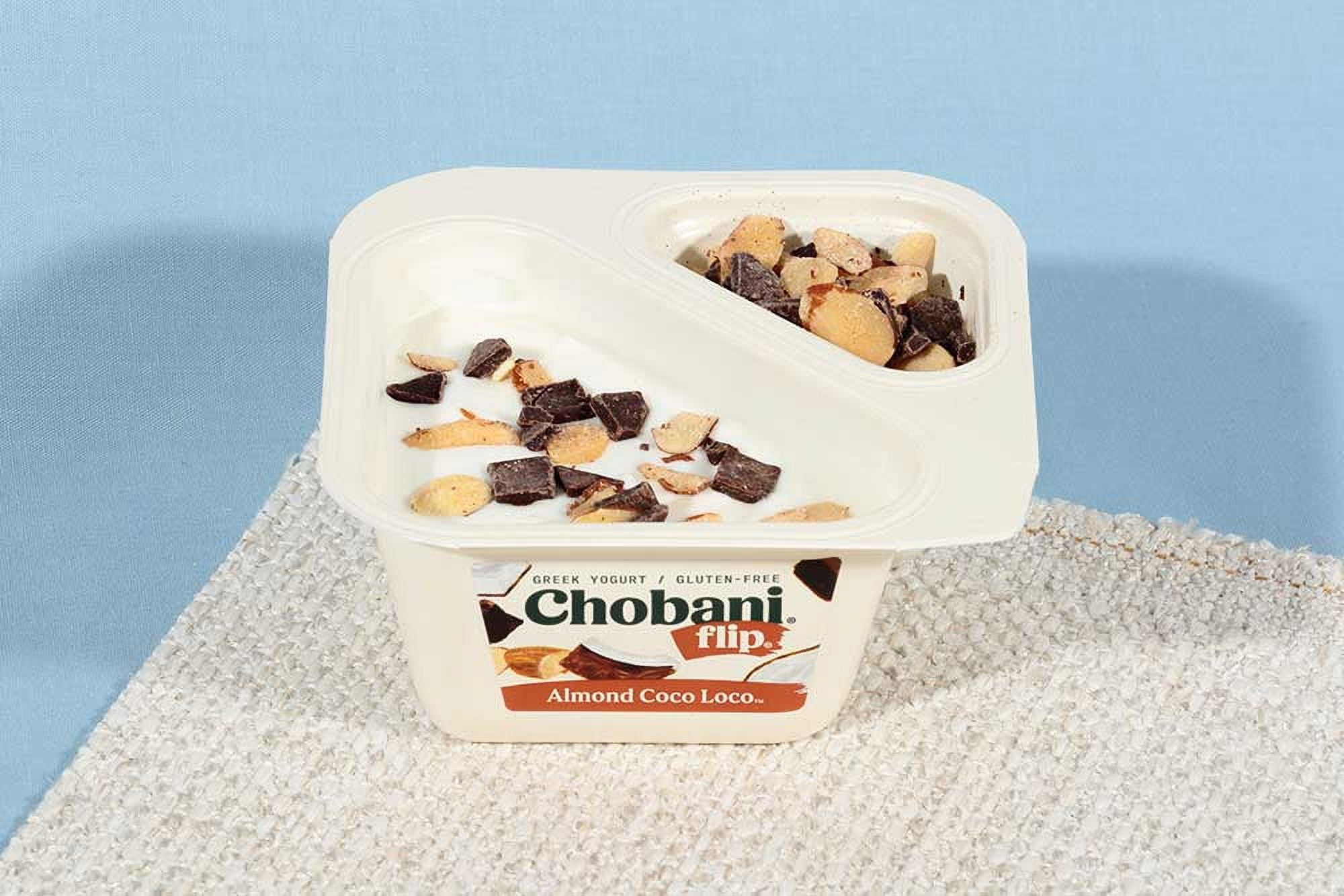 Chobani Flip Almond Coco Loco Low Fat Greek Yogurt, 4.5 Ounce -- 12 per case - Walmart.com