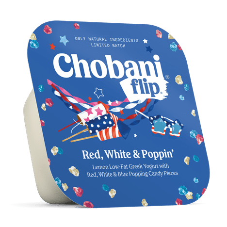 Chobani® Flip® Lowfat Greek Yogurt Limited Batch Red, White & Poppin' 4 ...