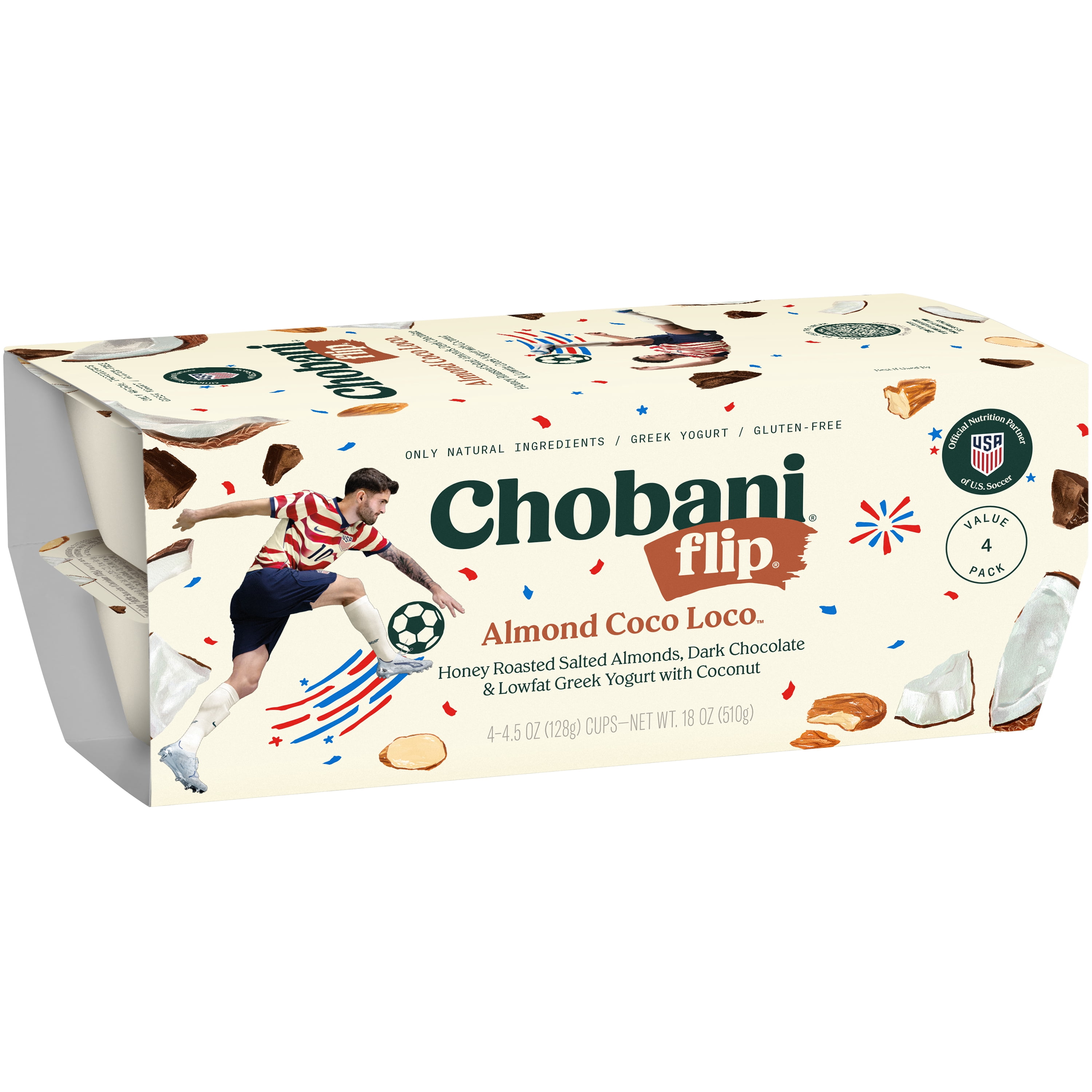 Chobani Flip Almond Coco 4pk - Walmart.com