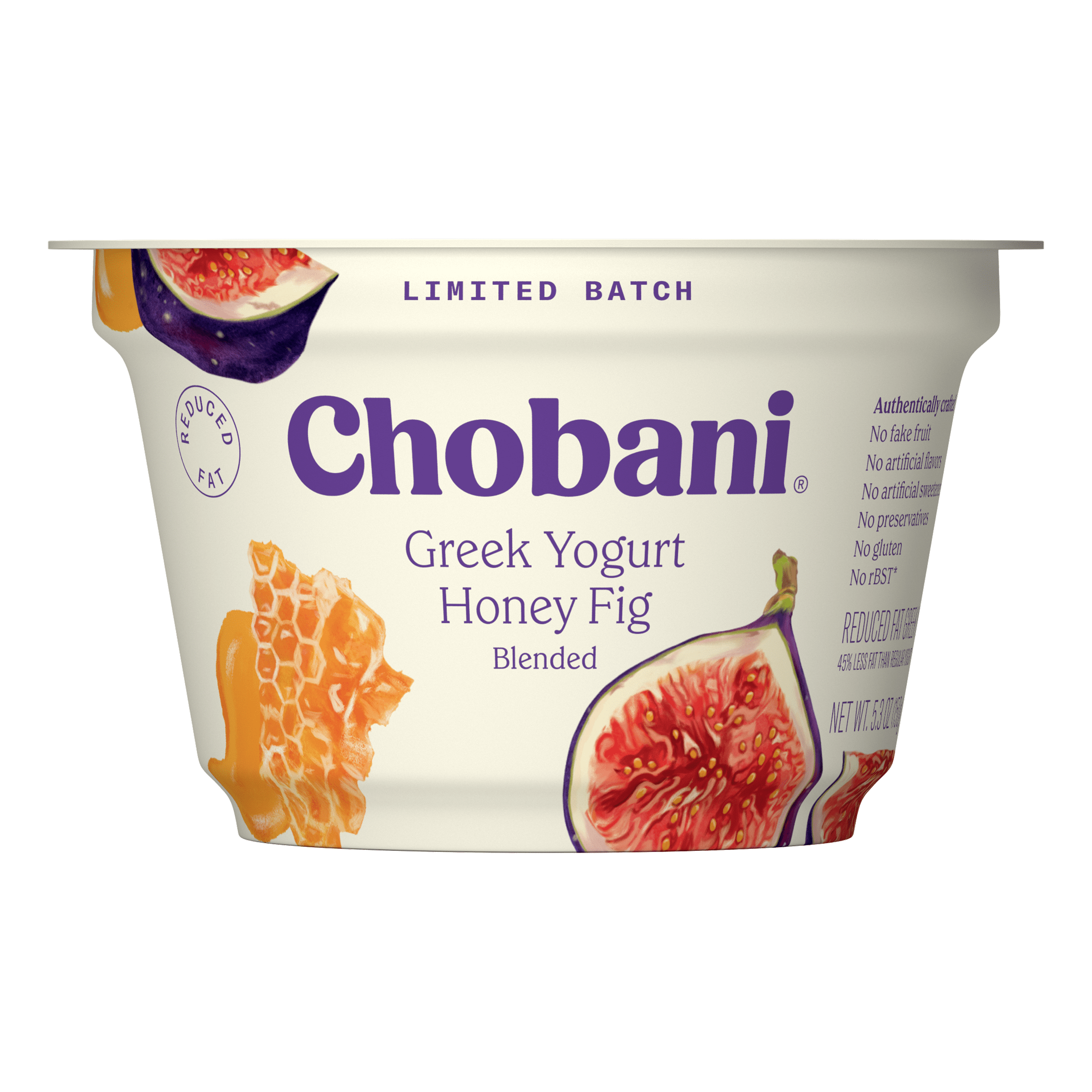 Chobani® Lowfat Greek Yogurt Limited Batch Honey Fig 5.3oz - Walmart.com