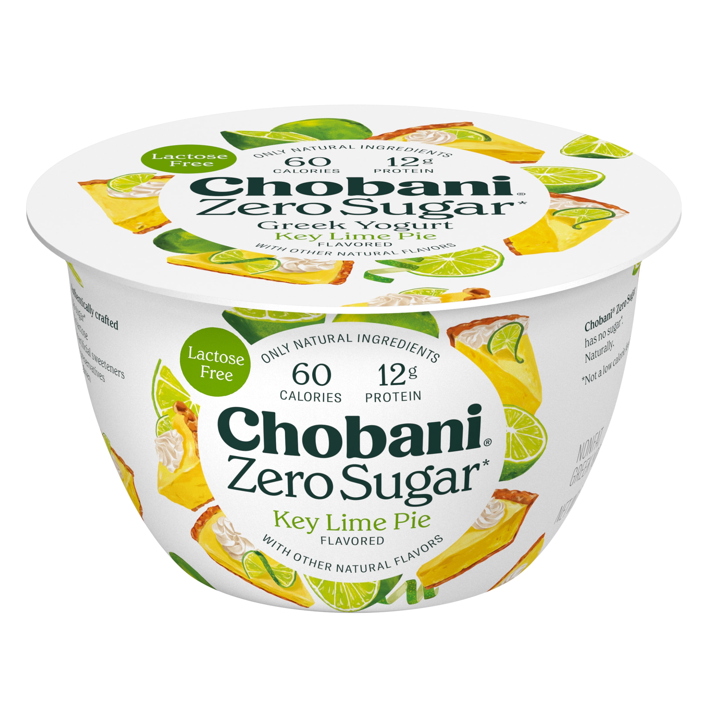 Chobani Zero Sugar Non-Fat Greek Yogurt Key Lime Pie 5.3 oz Cup ...