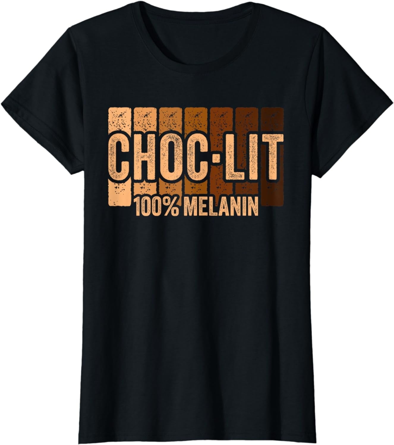 Choc Lit Melanin T-Shirt Black Pride Shirt T-Shirt - Walmart.com