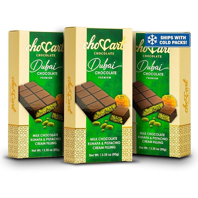 ChocCart Dubai Chocolate Bar – Signature Pistachio Cream & Crispy ...