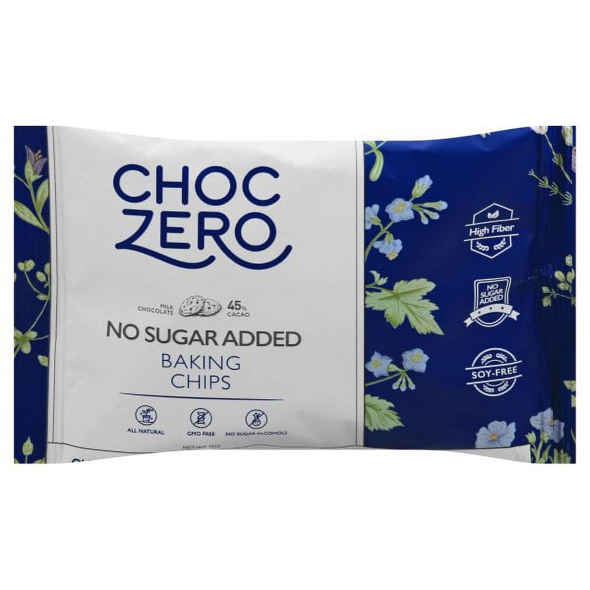 ChocZero - Baking Chips No Sugar Added Milk Chocolate - 7 oz. - Walmart.com