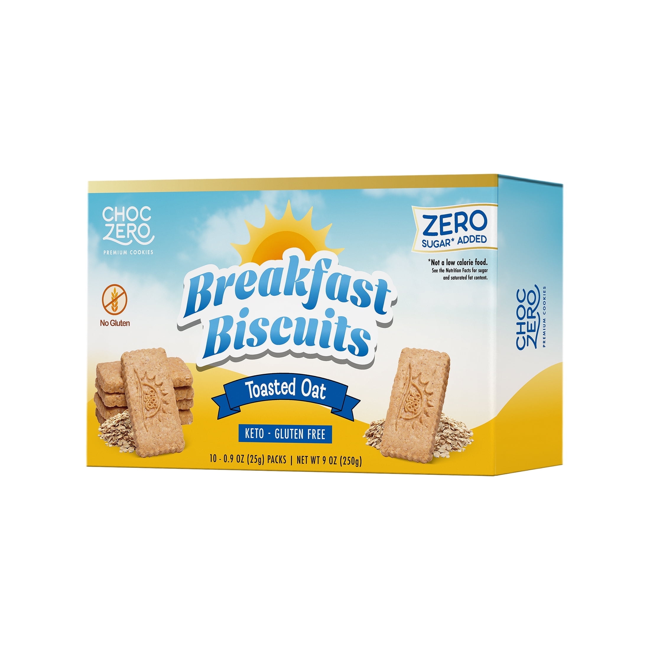 ChocZero Toasted Oat Breakfast Biscuits, Gluten Free, Keto Friendly ...