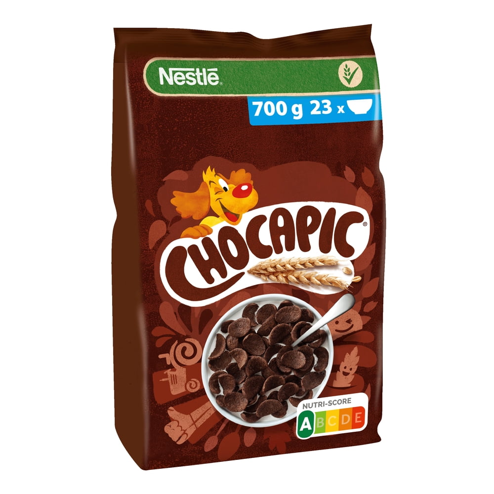 Nestlé CHOCAPIC Chocolate Breakfast Cereal, XXL 700g Bag, 23 Servings ...
