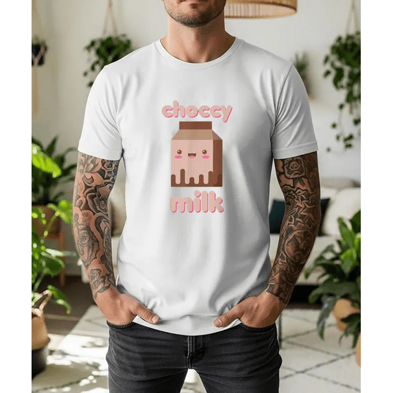 Choccy Milk Funny Japanese Kawaii Cute Chocolate Drink Meme Unisex T ...