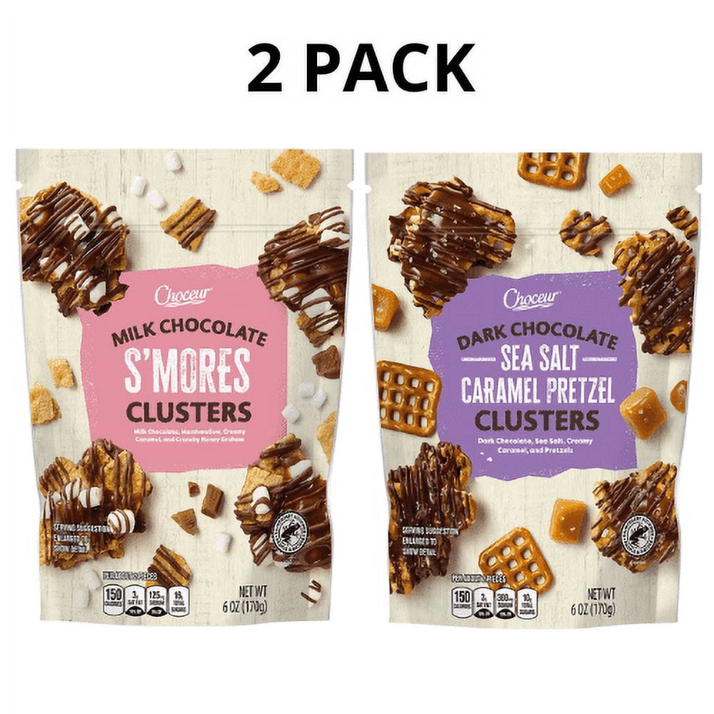 Choceur Dark Chocolate Caramel Pretzel and Milk Chocolate S'more ...