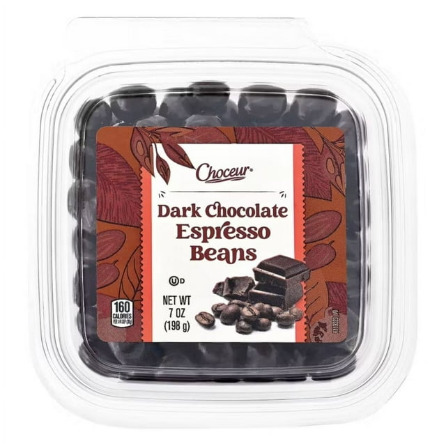 Choceur Dark Chocolate Espresso Beans, 7 oz - Walmart.com