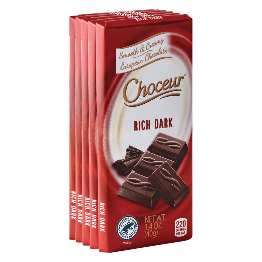 Choceur Dark Mini Chocolate Bars - 5 pack, 1.4 oz - Walmart.com