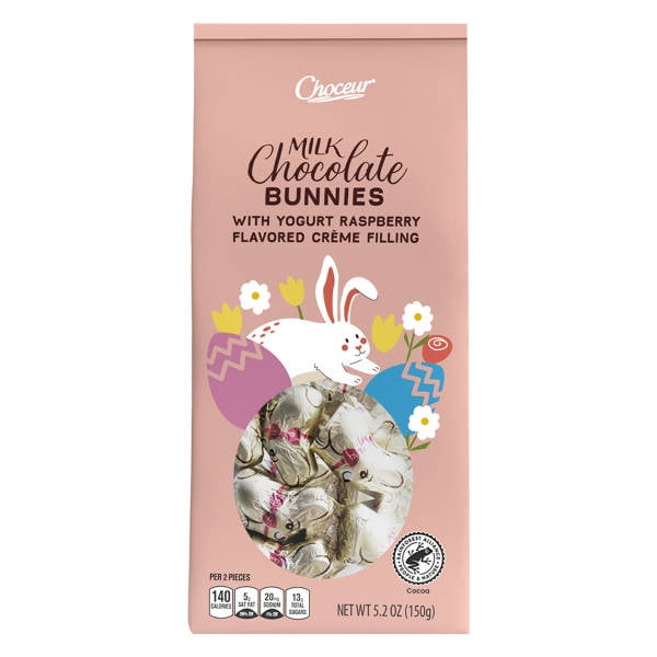 Choceur Easter Raspberry Filled Mini Chocolate Bunnies, 5.2 oz 5.29 oz ...