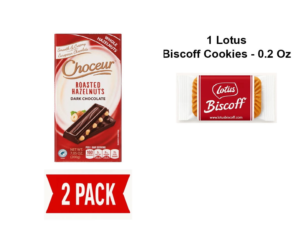 Choceur European Dark Chocolate Bar with Whole Roasted Hazelnuts, 7.05 ...