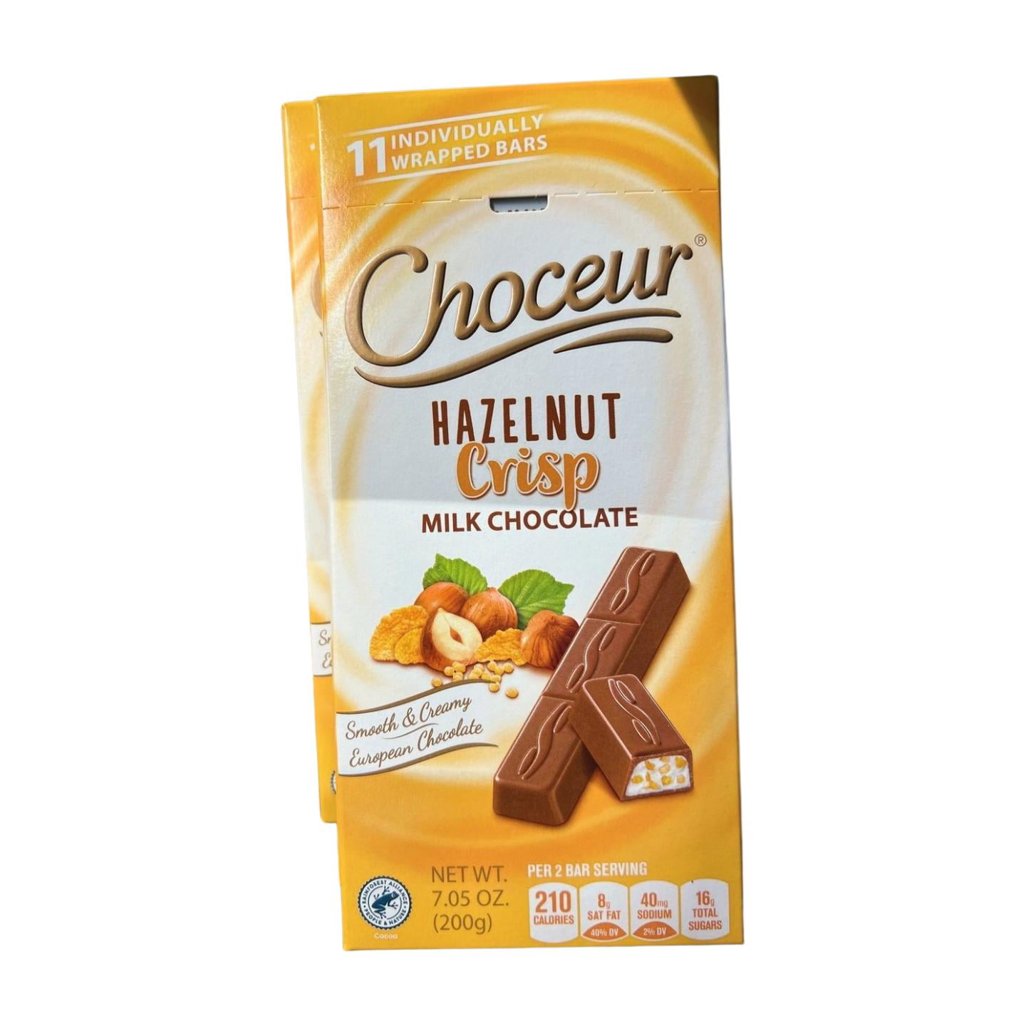 Choceur Hazelnut Crisp Milk Chocolate Bars, 11 Individually Wrapped, 7 oz (200g) each, Pack of 3 ...