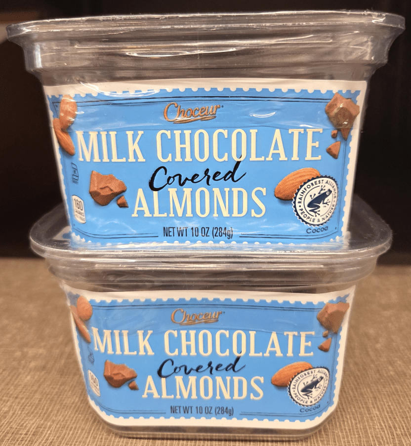 Choceur Milk Chocolate Covered Almonds 10oz 284g (2 Tubs) - Walmart.com
