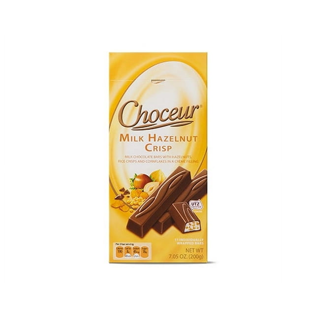 Choceur Milk Hazelnuts Chocolate Bars & Crisp Bars (2 Bars) - Walmart.com