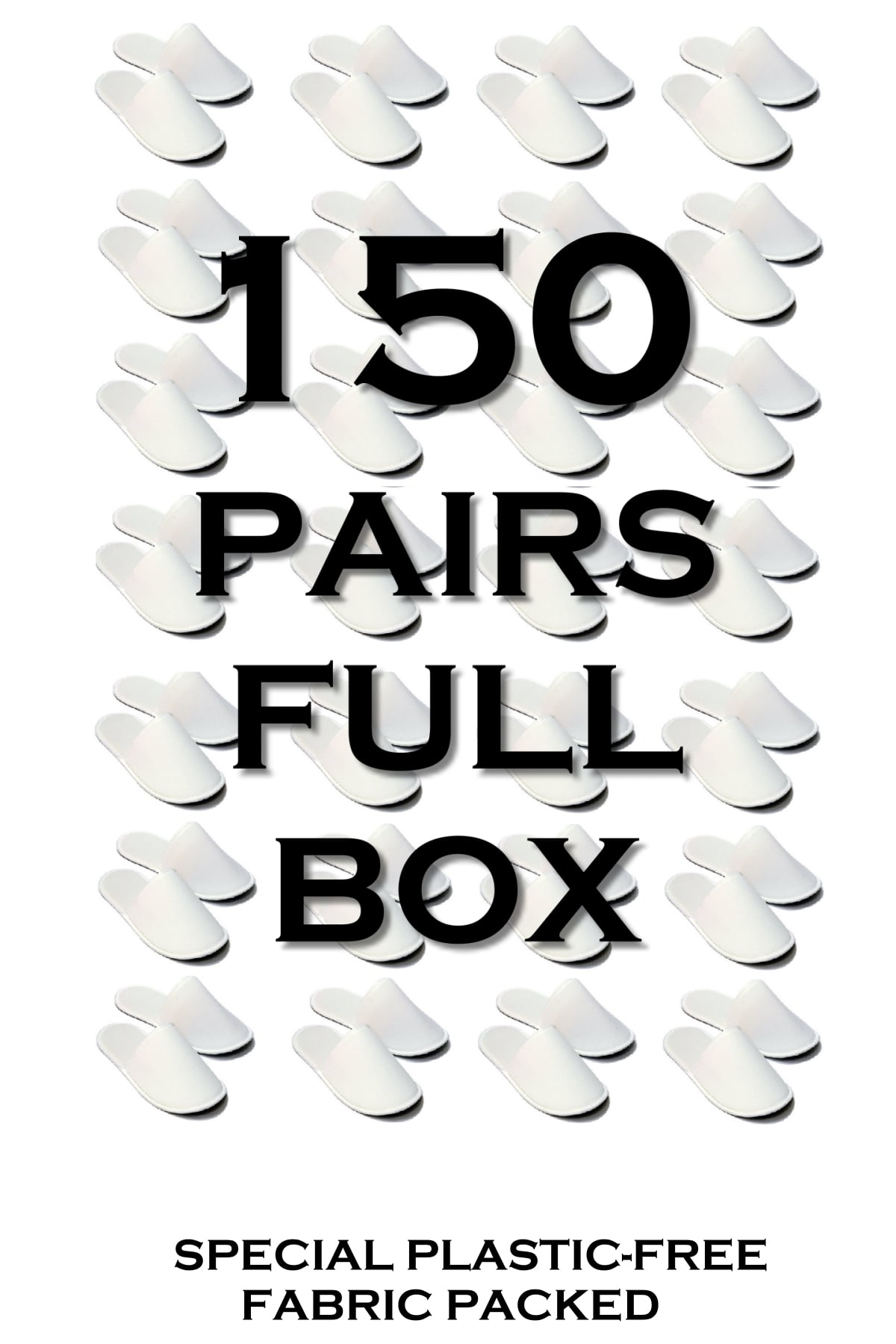 Chochili 150 Pairs Terry Cotton Disposable Slippers, Hotel, Spa ...
