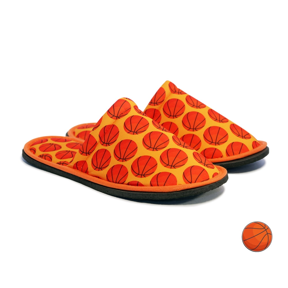 Chochili Men Basketball Home Slippers Red an Orange Lightweight Silent ...