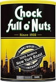 Chock Full o’Nuts® 100% Arabica New York Roast Ground Coffee, Dark Roast, 10.5 oz. Can - Walmart.com