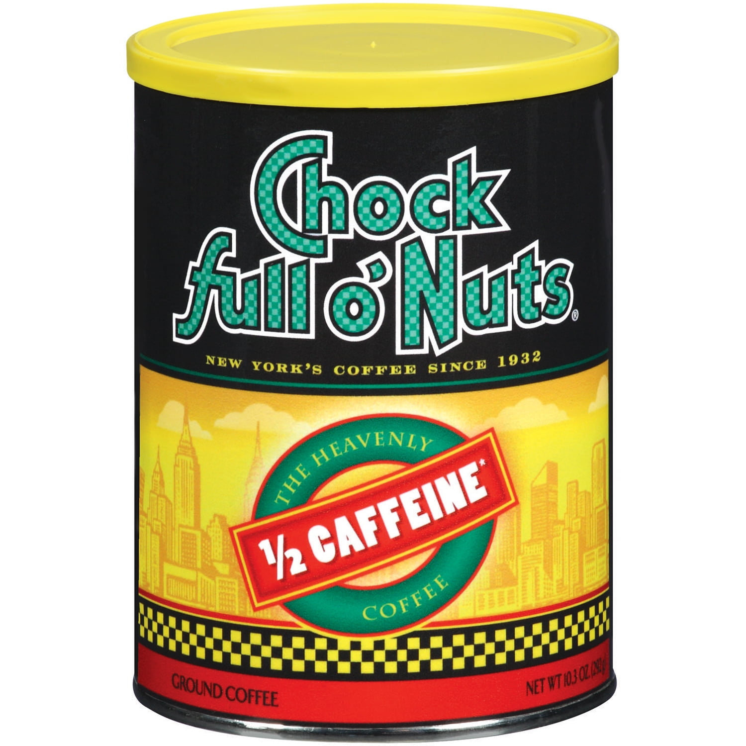 Chock Full o’Nuts® Heavenly Half Caffeine Ground Coffee, Medium Roast ...