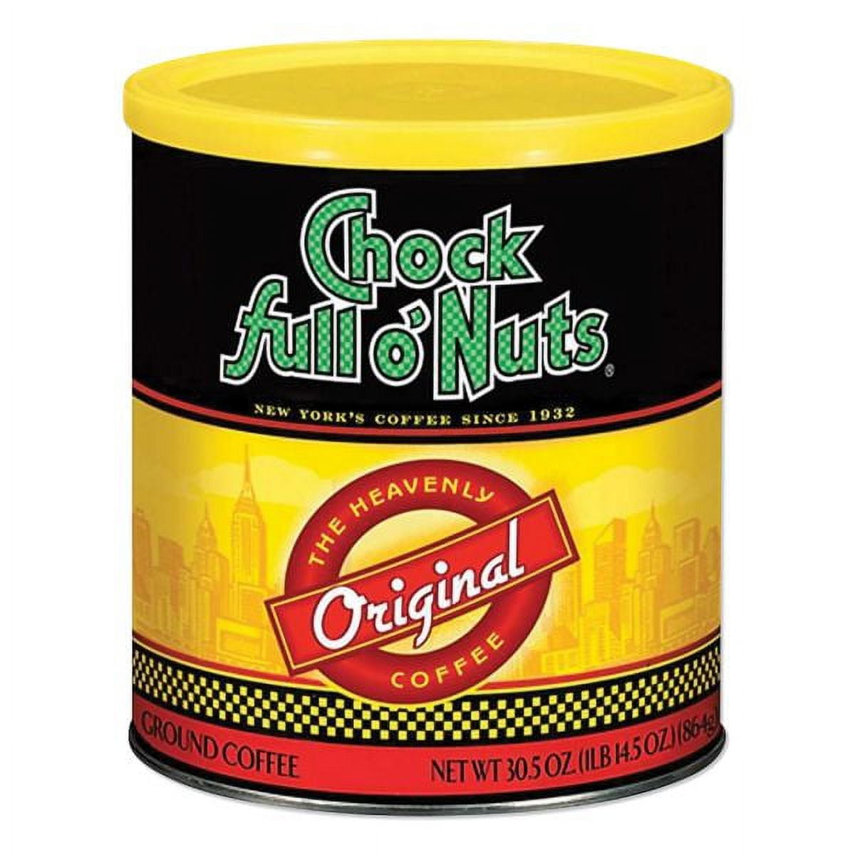 Chock full o'Nuts Original Blend Medium Roast Ground Coffee Beans ...