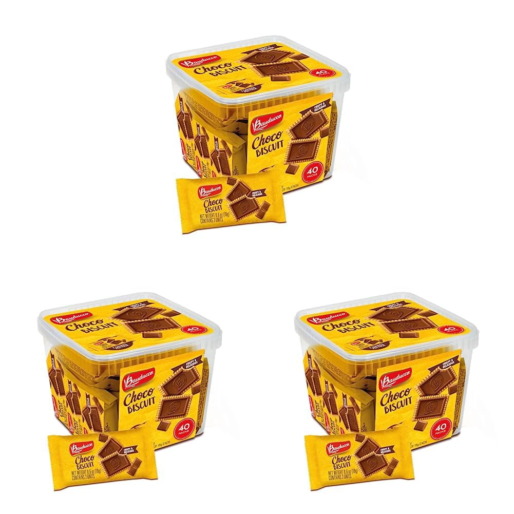 Choco Biscuit Cookies -Tub 40 pk - Crispy & Delicious - Great for ...