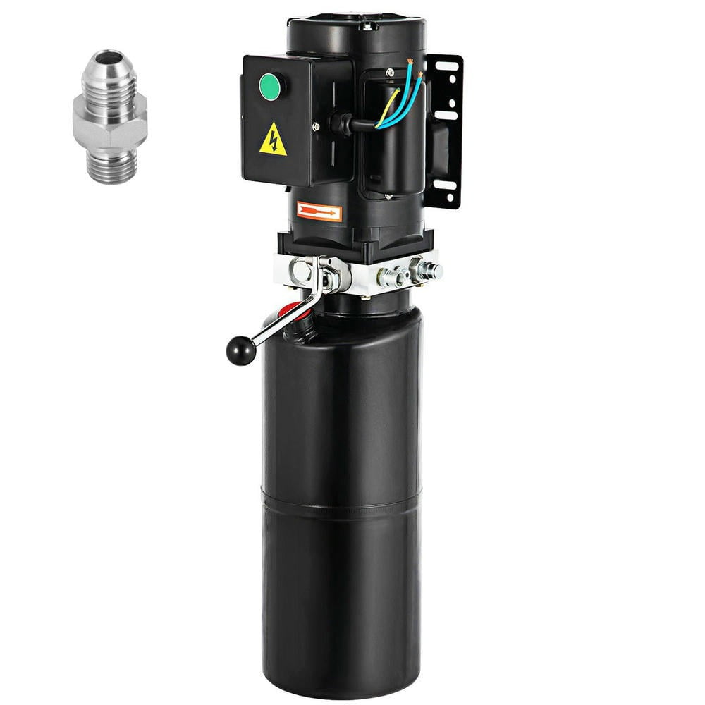 Choco Moon 110V 2.64 Gallon Hydraulic Power Unit Automotive Hydraulic Pump Dump Trailer Vehicle ...