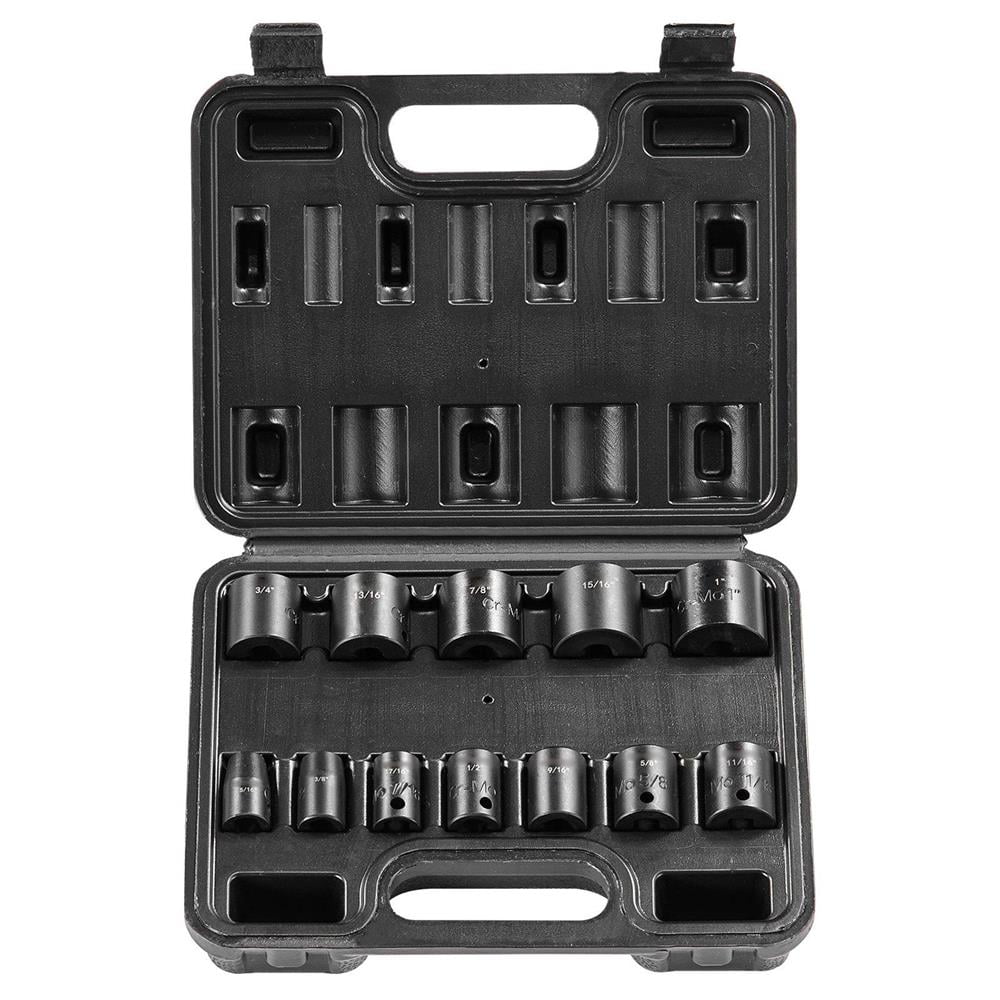 Choco Moon 12-Piece Socket Set, 6-Point 3/8in Drive Ratchet Tool Kit ...