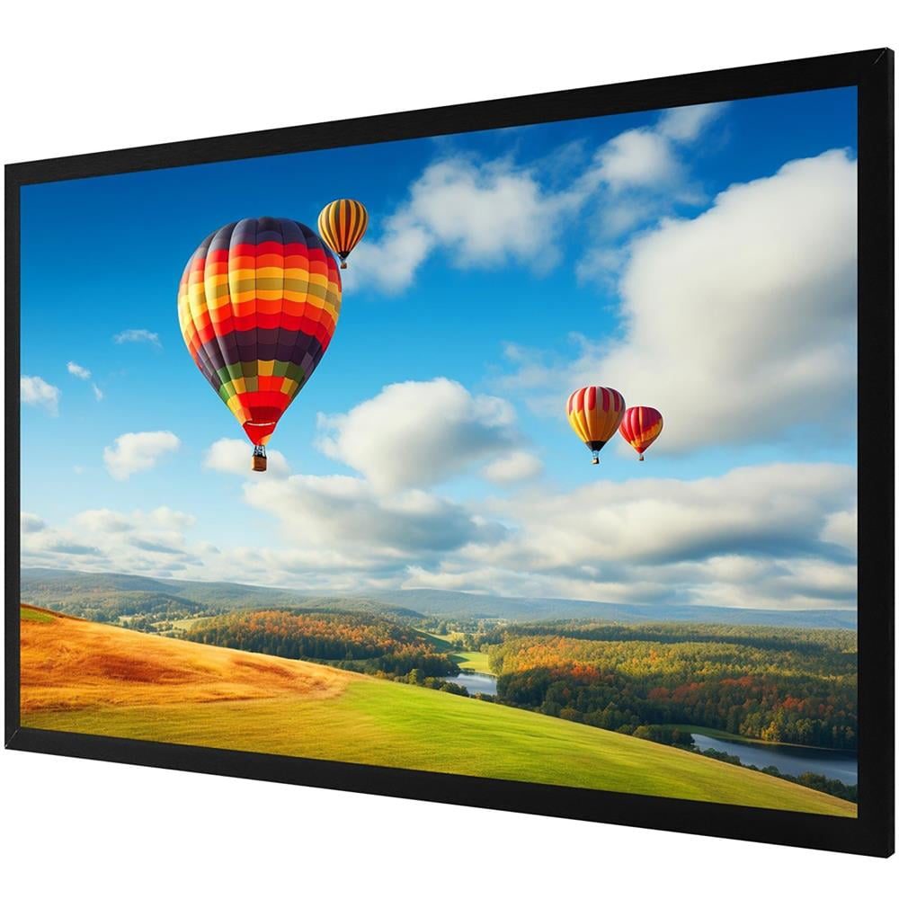 Choco Moon 120" Ultra HD 3D Projector Screen, Fixed Frame, 16:9 Aspect ...