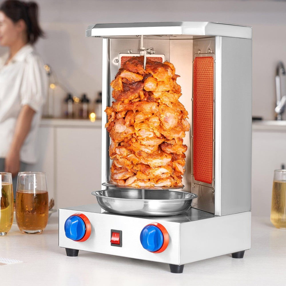 Choco Moon 13 lb Chicken Shawarma Cooker with Dual Burner Gas ...
