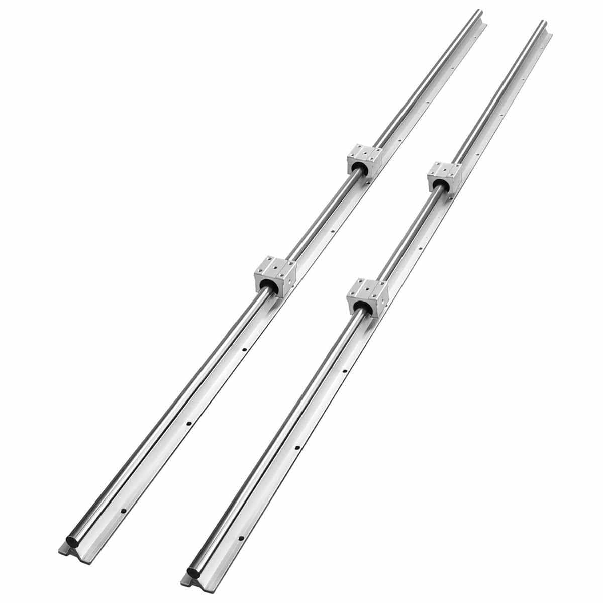 Choco Moon 1500mm SBR16 Linear Guide Rails & 4 UU Slide Blocks Kit ...