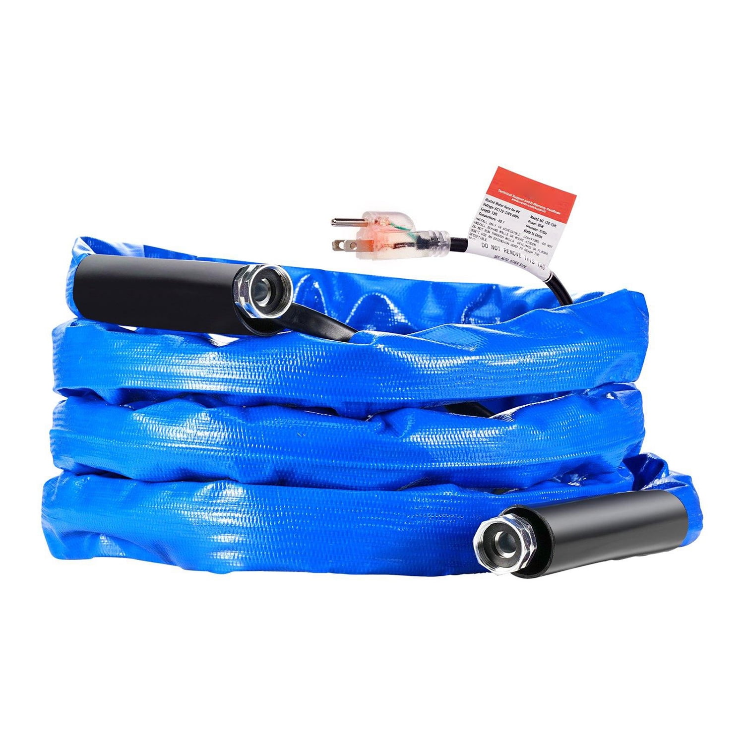 Choco Moon 15ft RV Heated Water Hose, -45°F Antifreeze, Safe Drinking ...