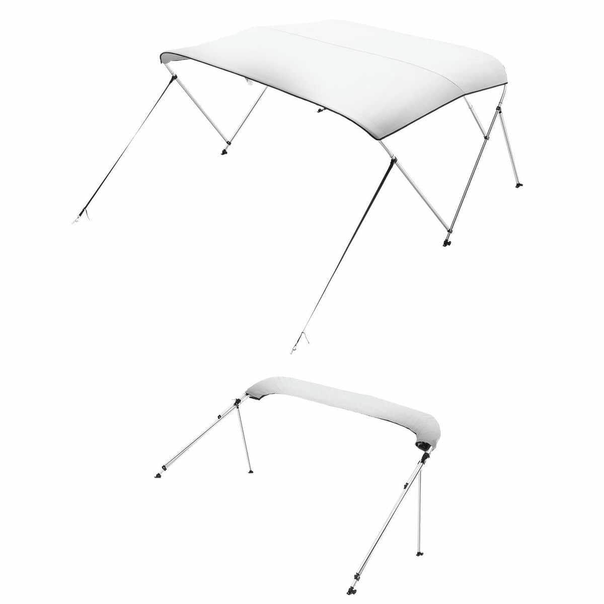 Choco Moon 3 Bow Boat Bimini Tops 72"Lx(79"-84")W x 46"H Awning Canopy ...