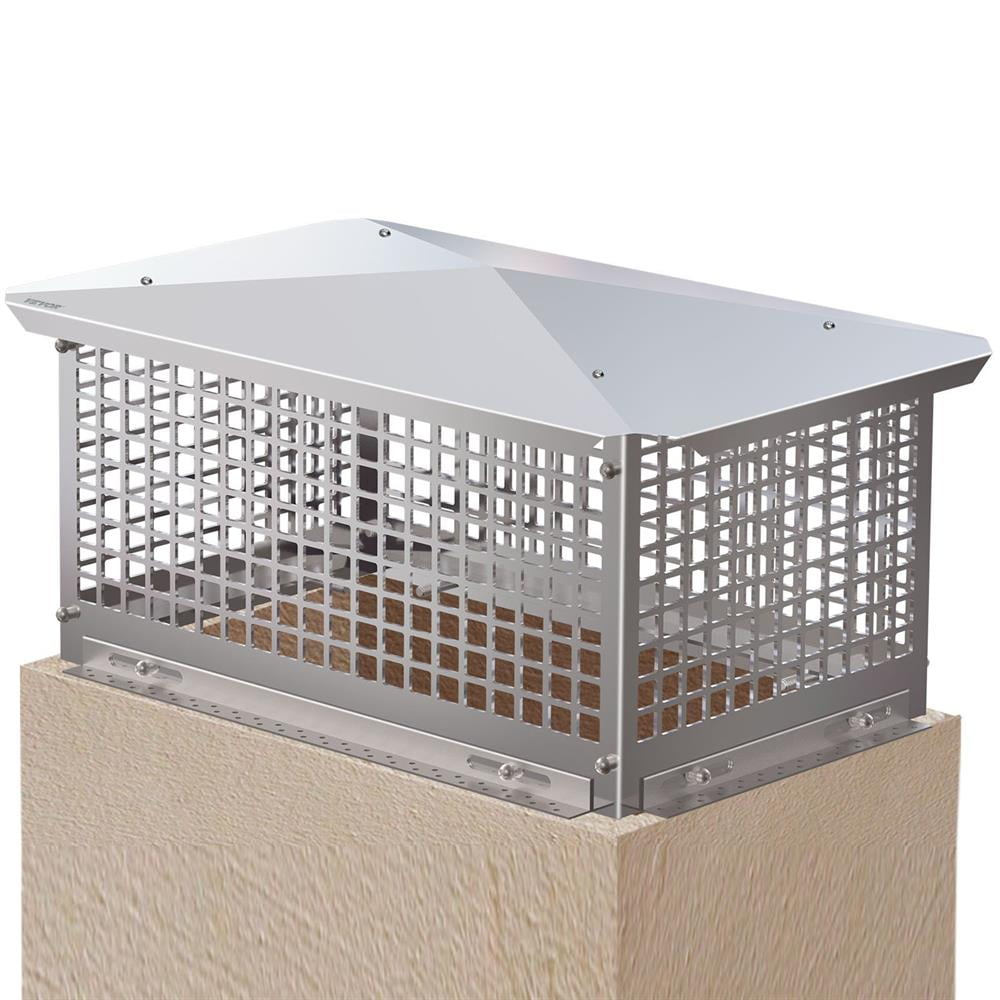 Choco Moon 304 Stainless Steel Chimney Cap, 13x21 Inches Mesh Flue ...