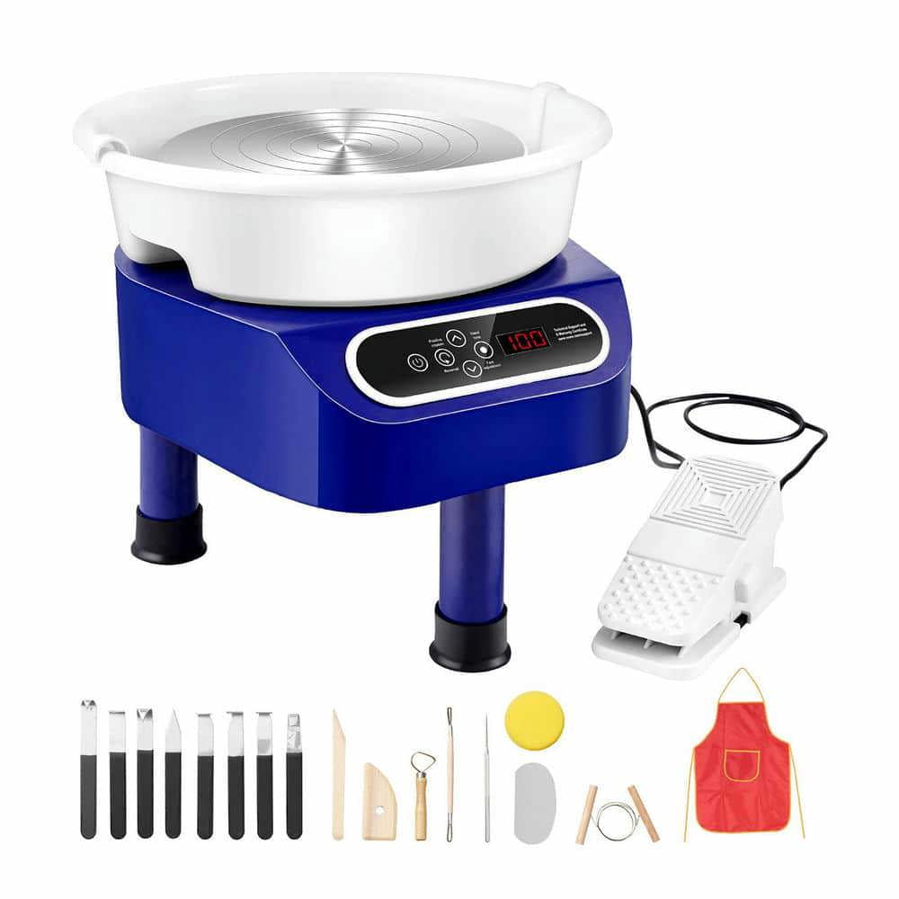 Choco Moon 350W Electric Pottery Wheel with Foot Pedal, LCD Touch ...