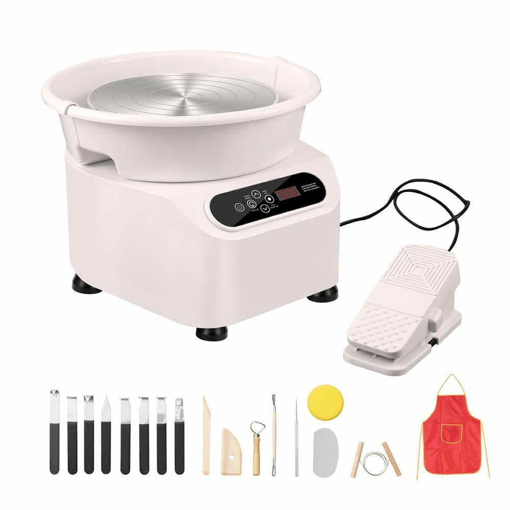 Choco Moon 350W Electric Pottery Wheel with Foot Pedal, LCD Touch ...