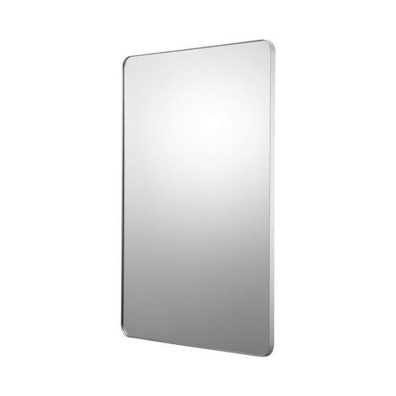 Choco Moon 36"x48" Wall-Mounted Mirror, Aluminum Frame, Full-Length ...