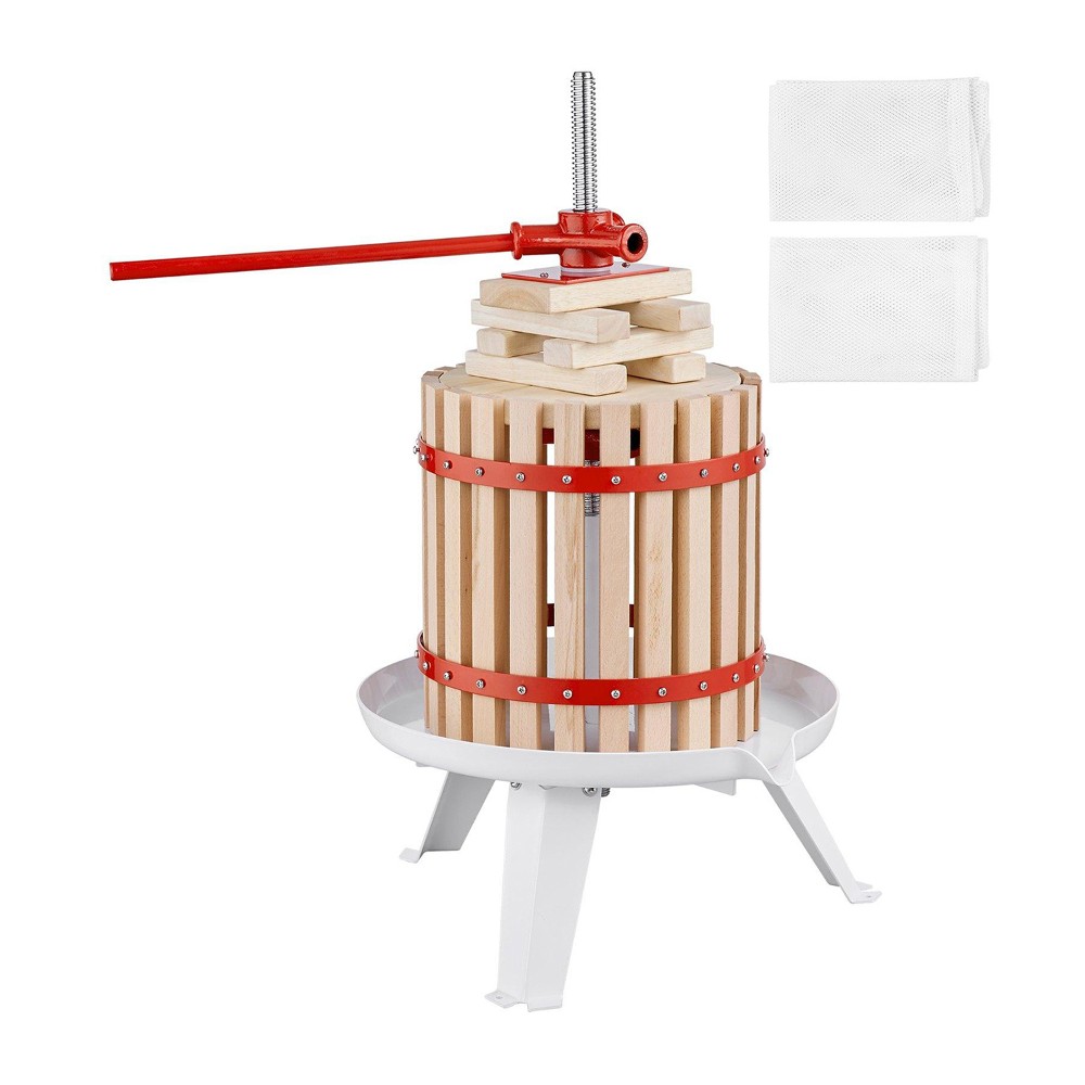 Choco Moon 4.75 Gal Wooden Fruit & Veggie Press, 8-Block Manual Juicer ...