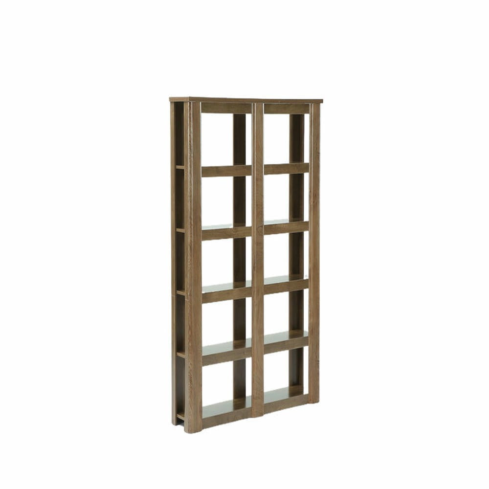 Choco Moon 6-Tier Tall Bookshelf, 71-Inch Farmhouse Bookcase with Open ...